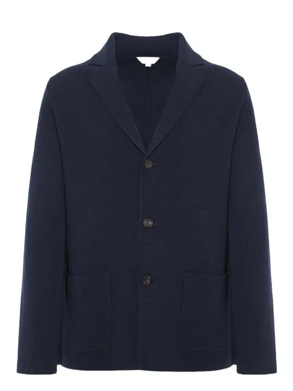 Malo Jacket In Mixed Cashmere - Blue