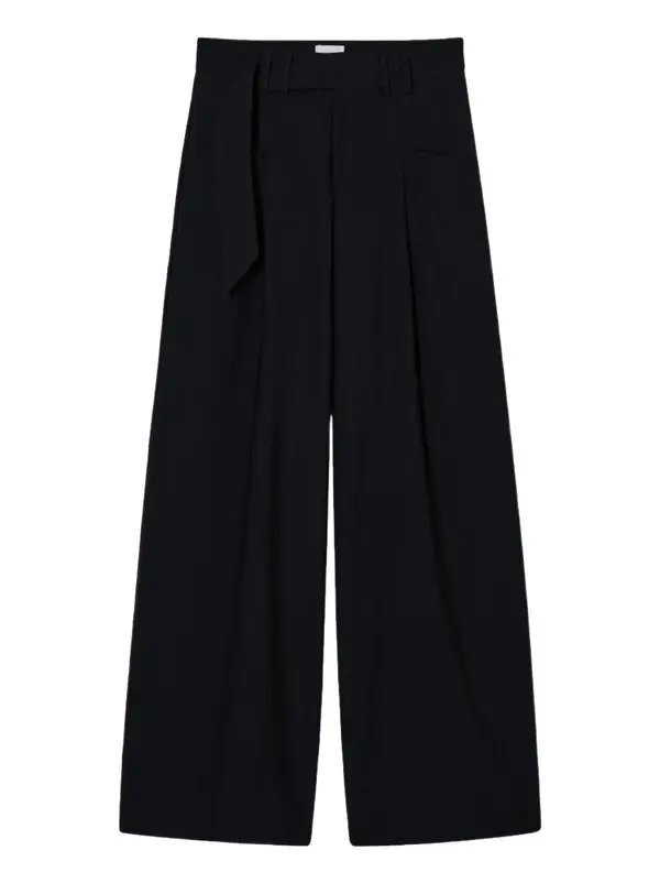 Closed Wes Pleated Wide-leg Pants - Black