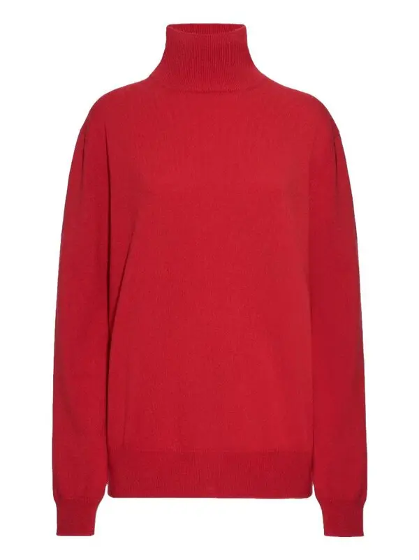 Malo High-neck Cashmere Sweater - Energetic Red