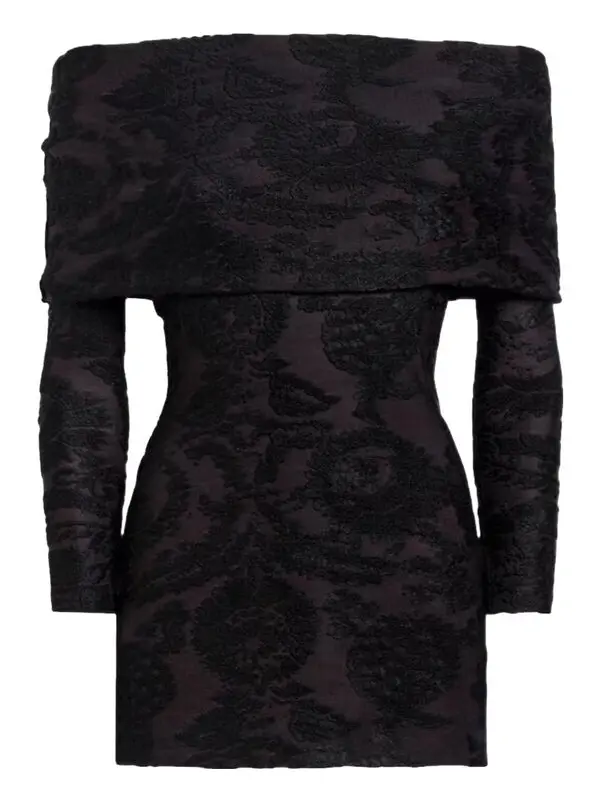 Etro Chenille Jacquard Paisley Foliage Motif Sweater - Black