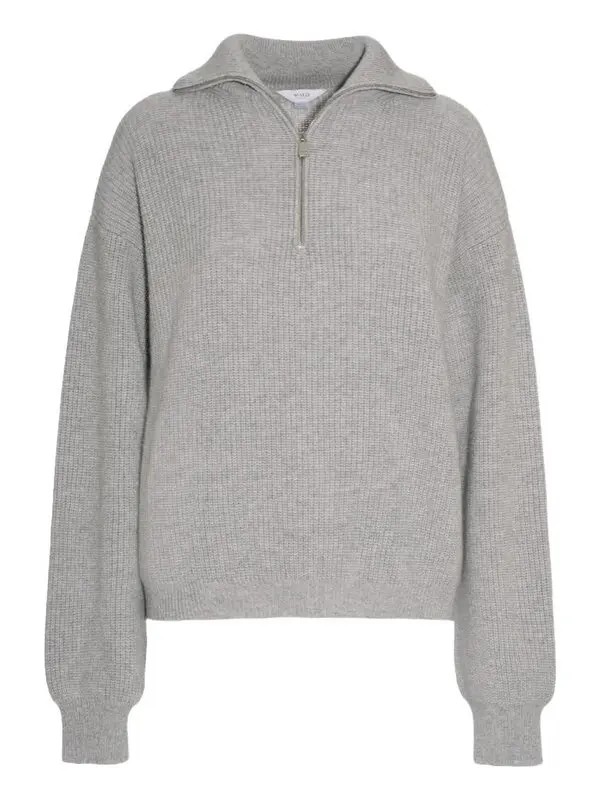 Malo Polo In Luxury Cashmere - Cool Grey