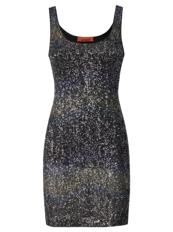 Missoni Sequin-embellished Zig-zag Mini Dress - Multicoloured
