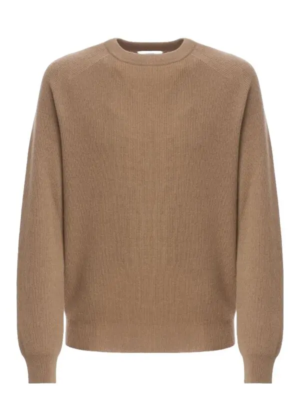 Malo Luxury Cashmere Crew Neck Sweater - Camel