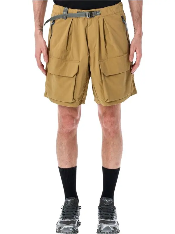 AND WANDER Belted Cargo Shorts - Multicolor