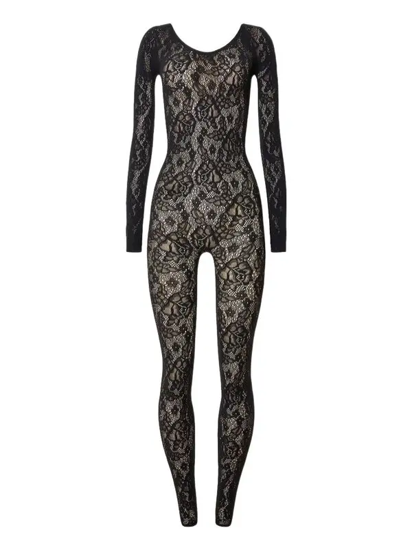 Wolford Floral Lace Bodysuit - Black