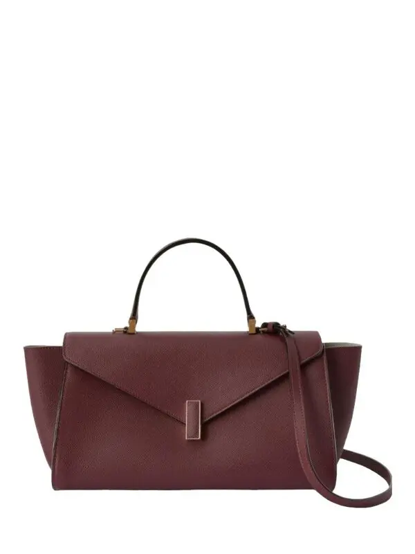 VALEXTRA Iside Editor Top Handle Medium Bag - Wine Red