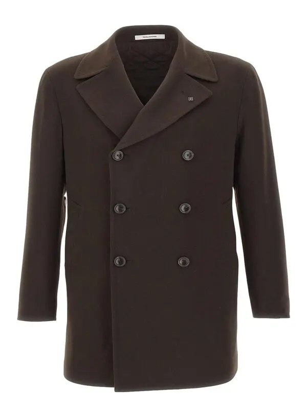 Tagliatore Double-breasted Wool Coat - Black