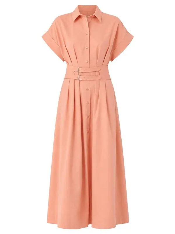 EXQUISE Samantha Midi Dress - Pink