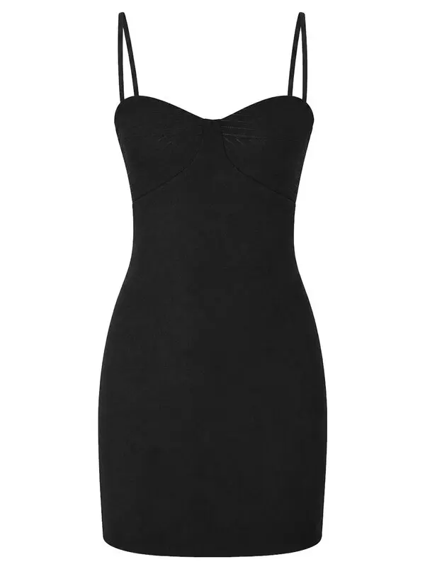 EXQUISE Renata Mini Dress - Black