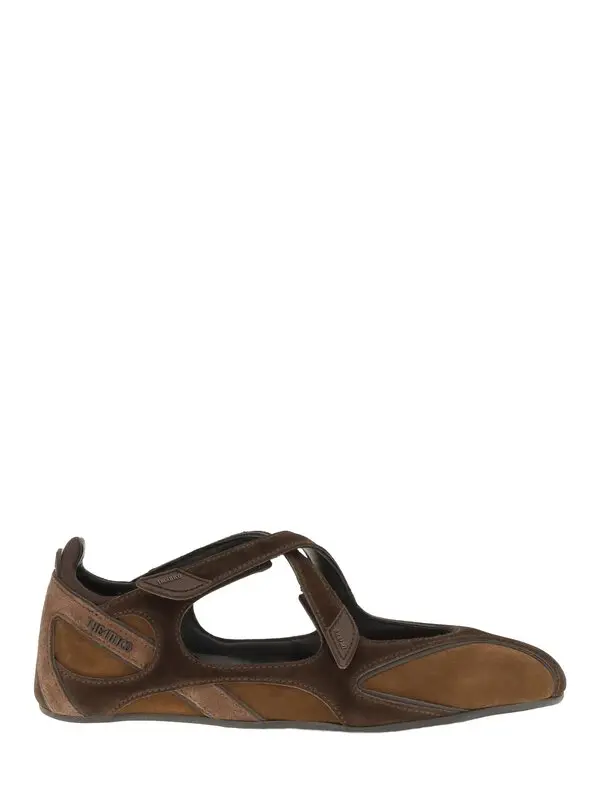 Attico Nomad Ballerinas - Brown