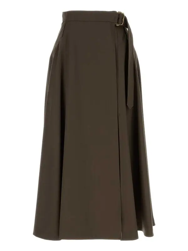 Burberry Wool Skirt - Brown