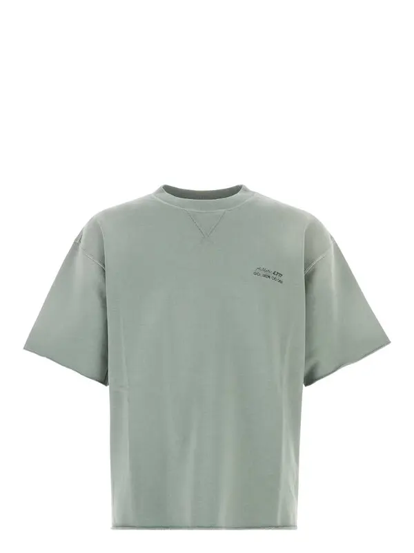 GOLDEN GOOSE Sage Cotton Oversize T-shirt - Green