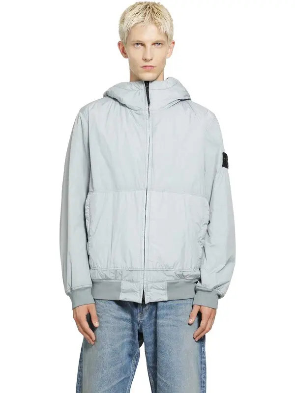 Stone Island 4100110 Crinkle Reps Ny Jacket - Grey