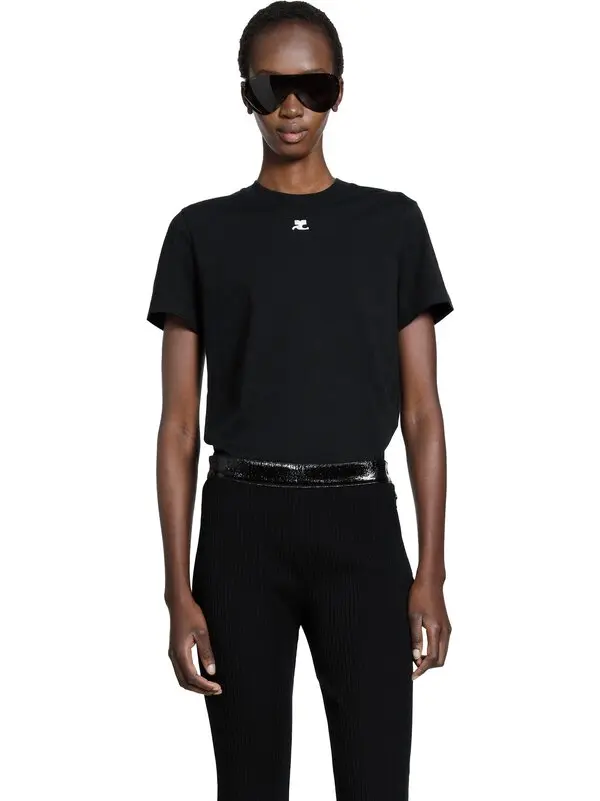 COURREGES Ac Regular T-shirt - Black