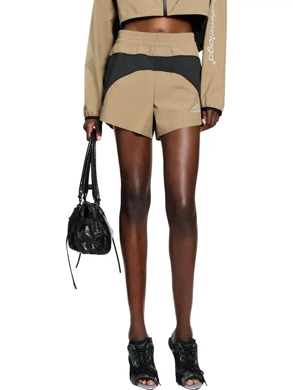 Balenciaga Techwear Tracksuit Shorts - Brown