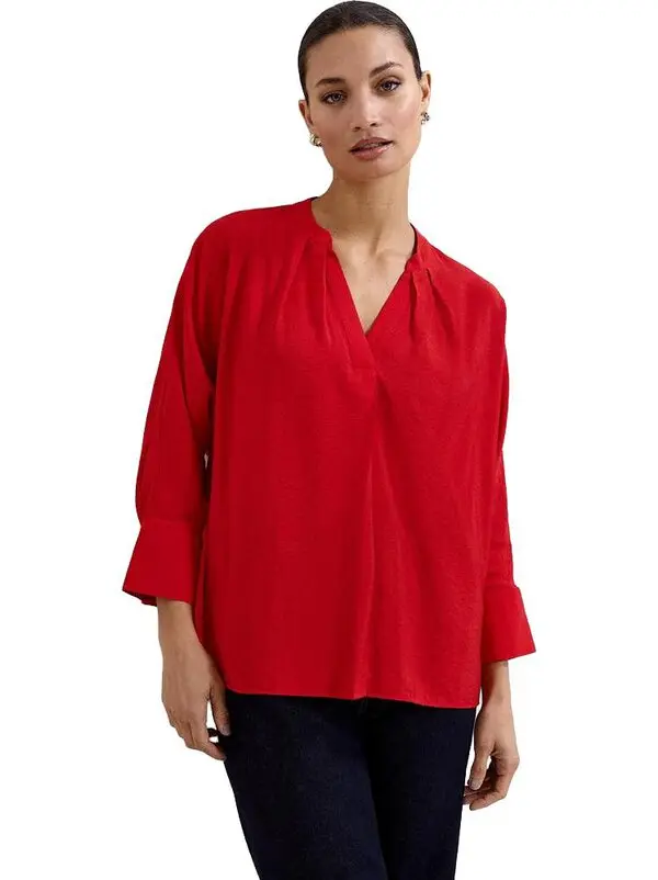 PHASE EIGHT Cynthia V-neck Blouse - Red
