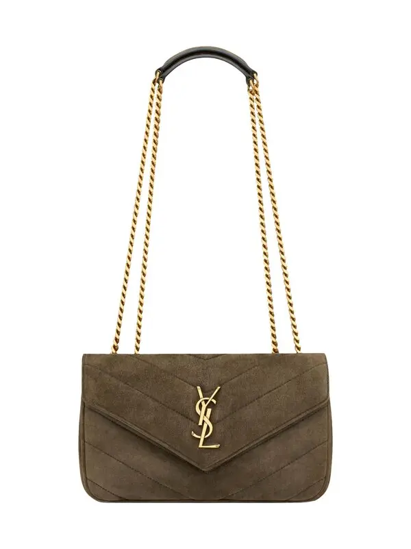 Saint Laurent Small Loulou Shoulder Bag - Green