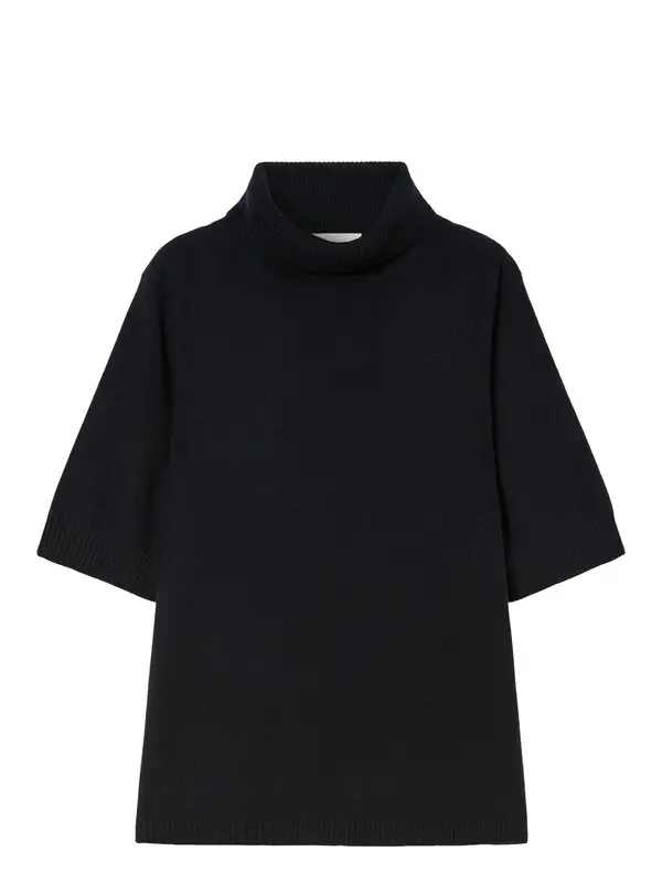 Marina Rinaldi Cashmere Roll-neck Sweater - Navy