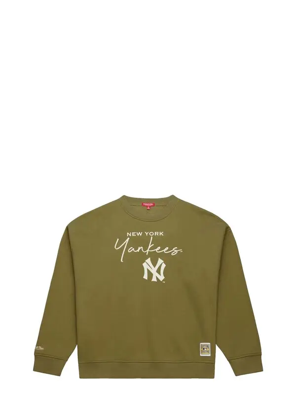 Mitchell & Ness New York Yankees Cooperstown Collection Fleece Sweatshirt - Olive