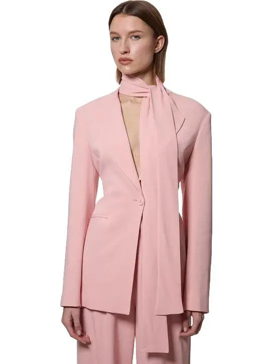 Karen Millen Tie Neck Blazer - Pink