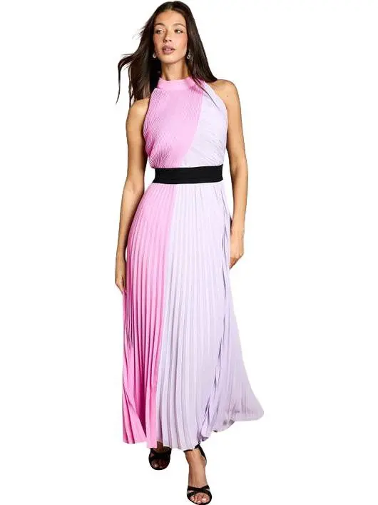 Coast Color Block High Neck Maxi Dress - Multi