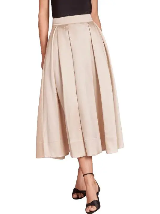 Coast High-waist Full Volume A-line Skirt - Champagne