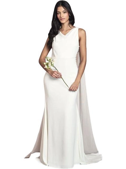 Coast Petite Chiffon Maxi Dress With Cowl Back - Ivory