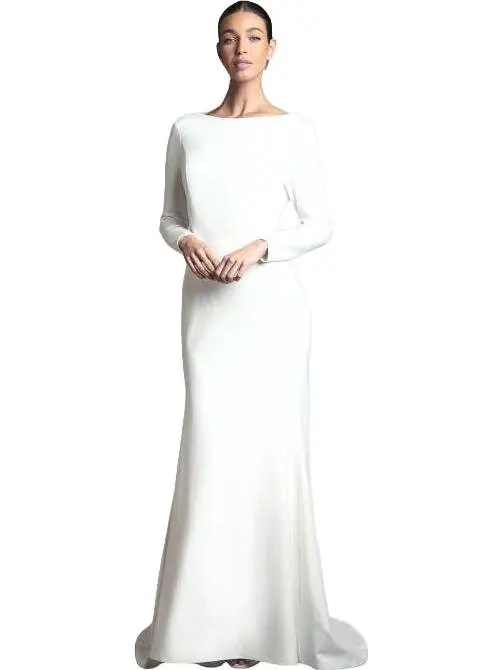 Coast Slash Neck Maxi Dress - Ivory