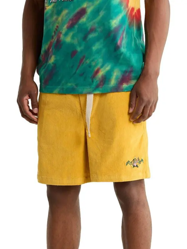 GOTCHA Paradise Hills Corduroy Shorts - Yolk