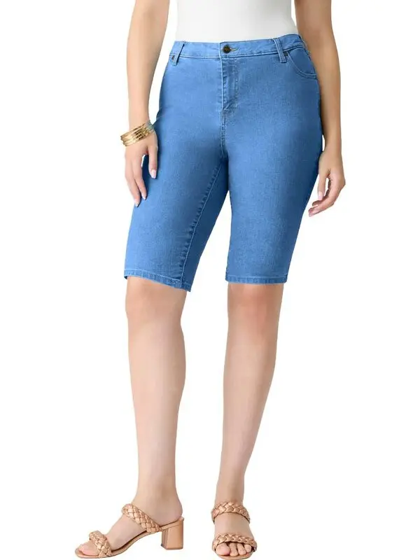Roaman's 7 Bermuda Short - Light Stonewash