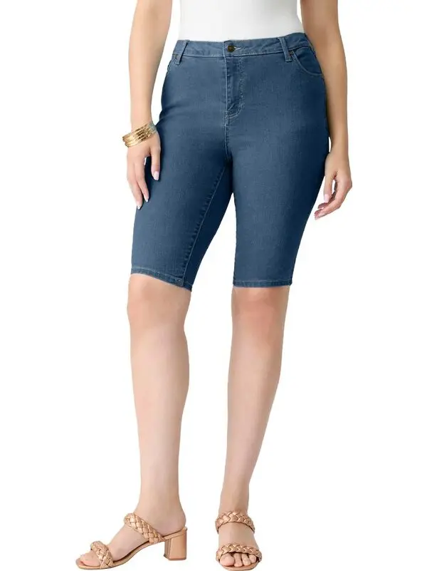 Roaman's 7 Bermuda Short - Medium Stonewash