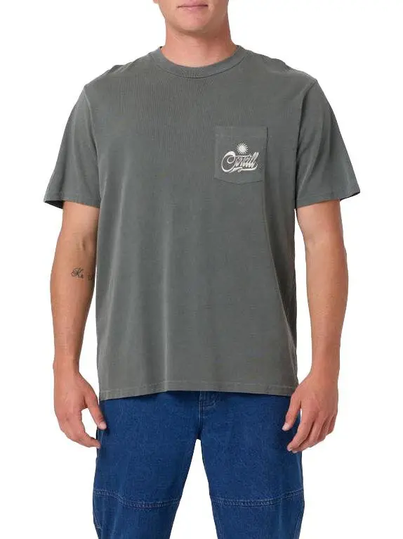 O'Neill Twisted Sun Vintage Graphic Pocket T-shirt - Hunter Green
