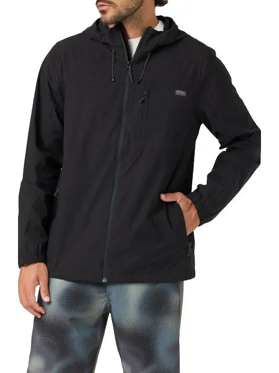 O'Neill Printed Panel Windbreaker Jacket - Black