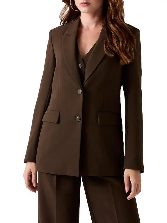 Guess Theoline Perfect Blazer - Medium Brown