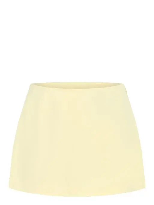 City Chic Leah Mini Skort - Lemon Drop