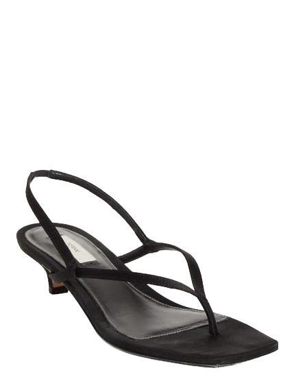 TOTEME Slingback Sandal With Kitten Heel - Black