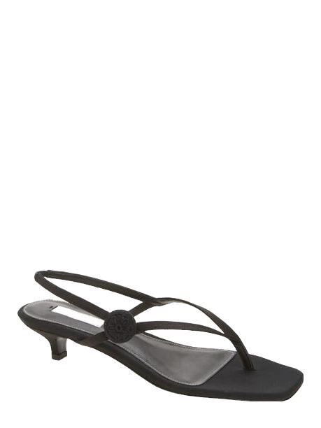 TOTEME Slingback Sandal With Kitten Heel - Black
