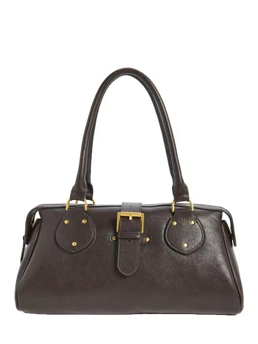 Mango Balboa Shoulder Bag - Chocolate