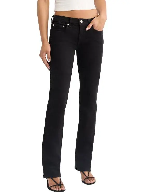 RE/DONE The Lean Low Rise Slim Leg Jeans - Midnight Drive