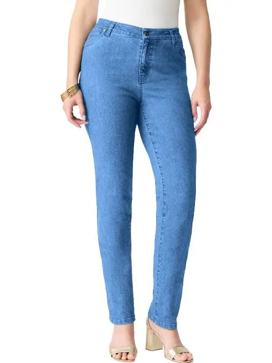 Roaman's Straight Leg Jeans - Light Stonewash