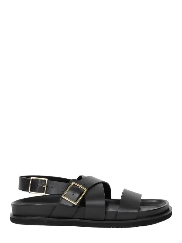 BOBBIES Nori Flat Sandals - Passion Black