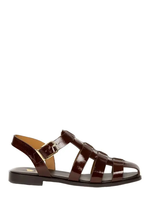 BOBBIES Romane Fisherman Flat Sandals - Ganache