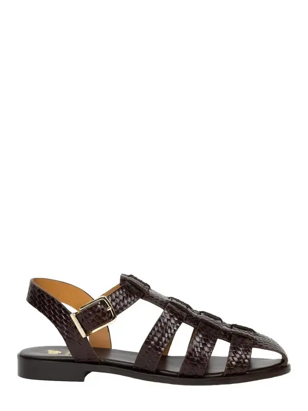 BOBBIES Romane Fisherman Flat Sandals - Irish Coffee