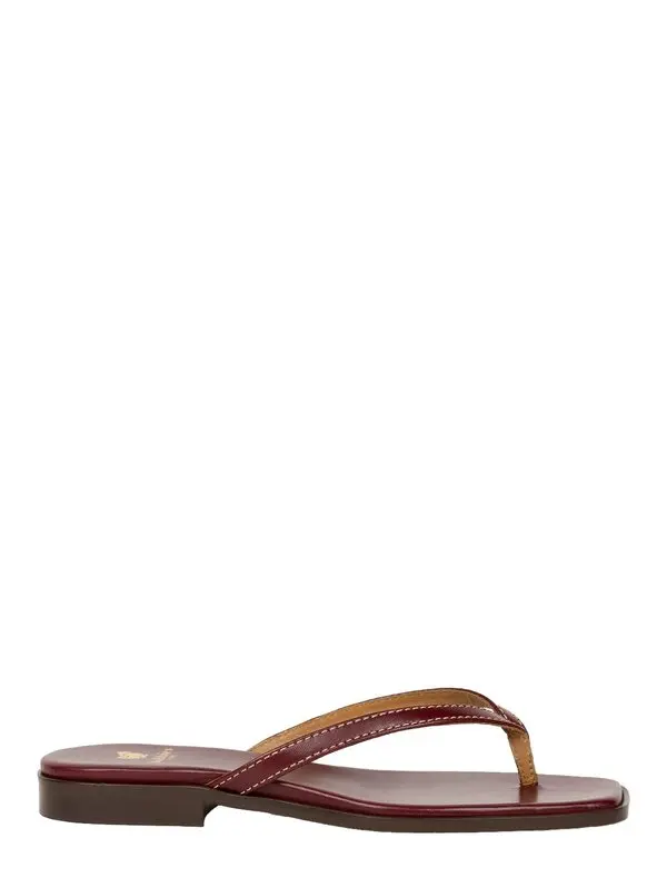 BOBBIES Sol Flat Sandals - Garnet