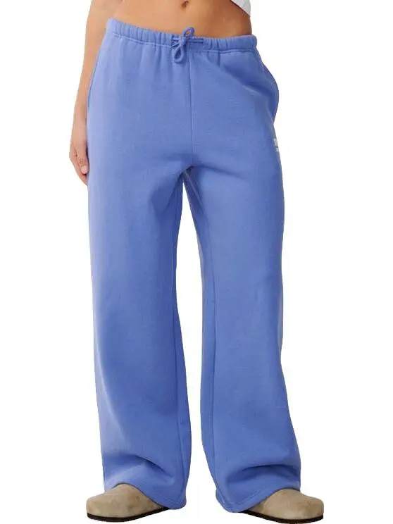 Rip Curl Surf Puff Wide Leg Sweatpants - Mid Blue