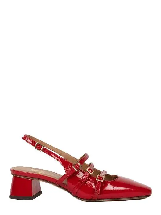 BOBBIES Skye Mid-heeled Slingback Mary Janes With Straps - Flamenco