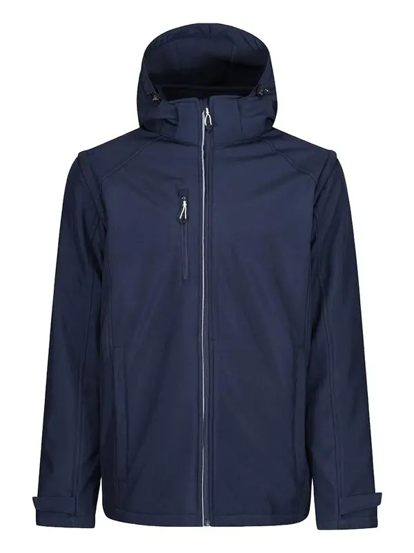 REGATTA Erasmus 4-in-1 Soft Shell Jacket With Removable Fleece - Navy