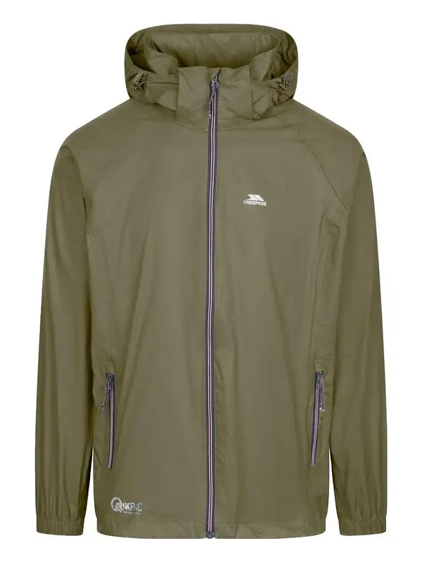 TRESPASS Qikpac Xgender Inclusive Packaway Jacket - Moss
