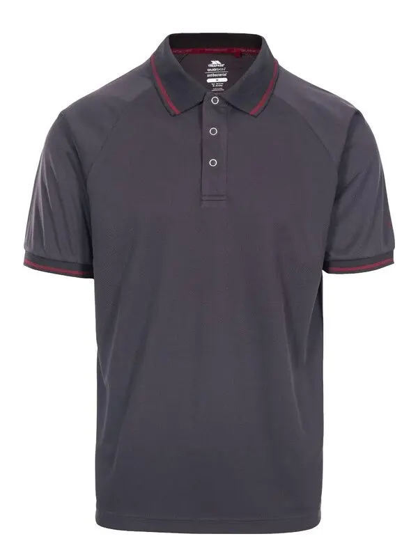 TRESPASS Bonnington Polo Top - Dark Gray