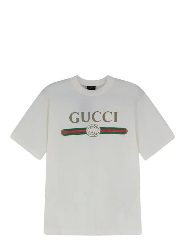 Gucci Cotton And Silk Blend T-shirt - Multicolor
